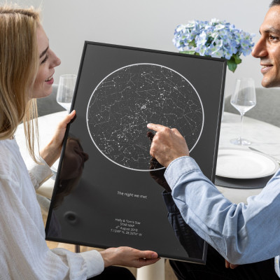 Gift set & A4 Star map poster