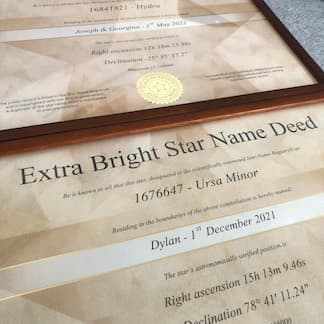 Buy Name A Star Gifts From Our online Australian Star Registry